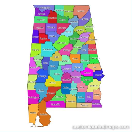 Custom Labeled Maps – Editable & Printable in PDF, JPG, PNG, SVG, AI