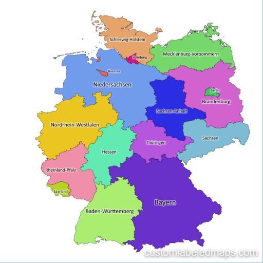 Custom Labeled Maps – Editable & Printable in PDF, JPG, PNG, SVG, AI