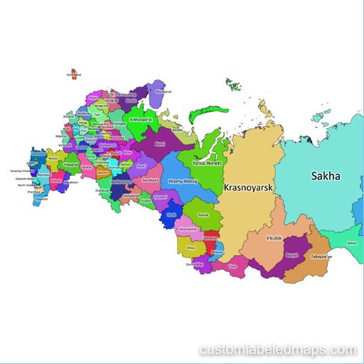 United States labeled map Archives - Custom Labeled Maps – Editable ...